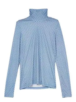 Malìparmi Long-sleeve Geometric T-shirt - Blue