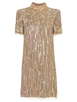 JENNY PACKHAM Snapdragon Sequin-Embellished Mini Dress