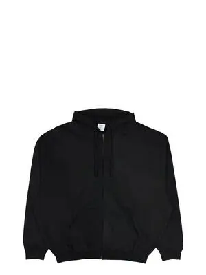 Vetements Zip-up Logo Hoodie - Black
