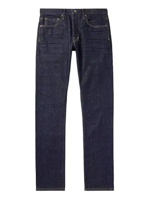 TOM FORD Slim-leg Selvedge Denim Jeans - Blue