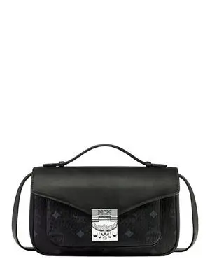 Mcm Visetos Crossbody Bag - Black