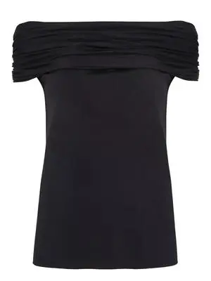 UMA | RAQUEL BLAY Ancora Draped Top - Black