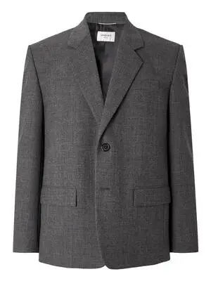 Saint Laurent Wool Blazer - Gray
