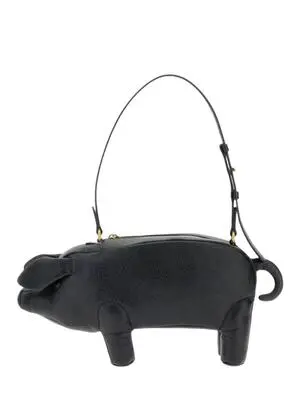 Thom Browne Pig-shaped Shoulder Bag - Black