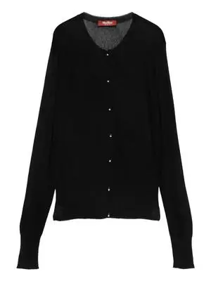 Max Mara Button-detailed Cardigan - Black