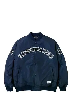 NEIGHBORHOOD Varsity-style Bomber Jacket - Blue