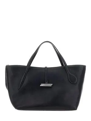 LIFFNER Petite Penne Tote Bag With Silver-tone Hardware - Black