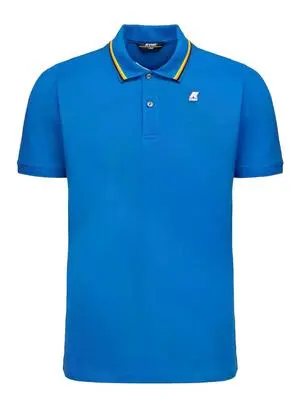 K-WAY Jud Tipped Collar Polo Shirt - Blue