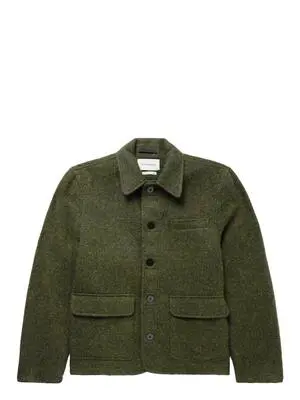 Oliver Spencer Lambeth Wool-blend Felt Field Jacket - Green