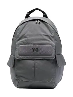 Y3 Logo Pocket Backpack - Grey