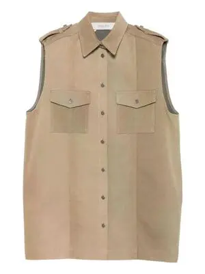GOLDEN GOOSE Button-fastening Gilet - Neutrals