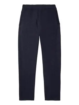 Loro Piana Rio Cashmere-blend Jersey Drawstring Trousers - Blue