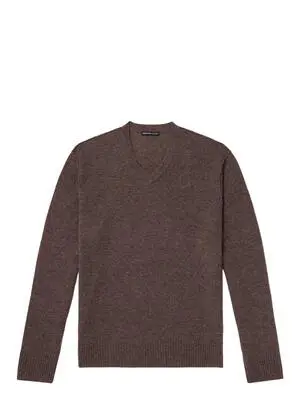 JAMES PERSE Cashmere V-neck Sweater - Brown