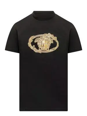 Versace Medusa-embellished T-shirt - Black