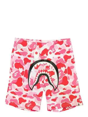 A BATHING APE Graphic-print Shorts - Pink
