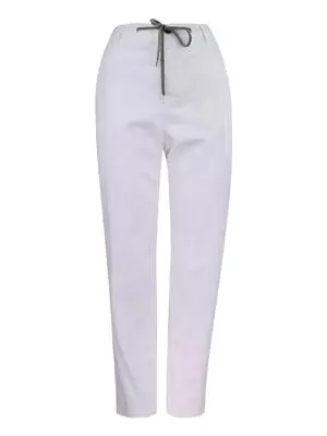 Eleventy Drawstring Pocket Trousers - White