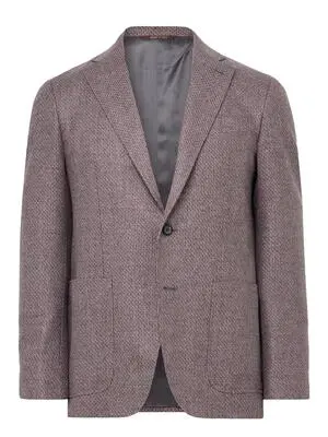 Canali Kei Unstructured Wool Blazer - Pink