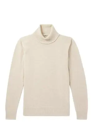 Caruso Wool Rollneck Sweater - Neutrals