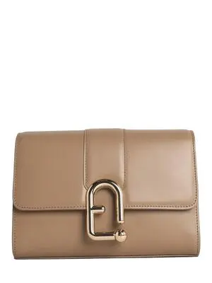 Furla Urban S Leather Crossbody Bag - Beige