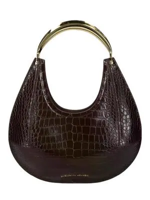 Elisabetta Franchi Medium Jewel Handle Tote - Brown