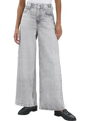 Rag & Bone Miramar Sofie Wide-leg Jeans - Icey Gray