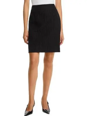 Lafayette 148 New York High Waist Mini Skirt - Black