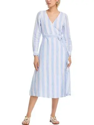 Tommy Bahama Bayside Isle Wrap Dress - Palace Blue