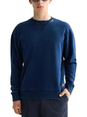 Scotch & Soda Relaxed Fit Cotton Sweatshirt - Indigo