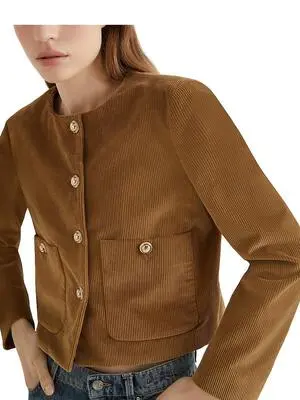 Marella Corduroy Jacket - Olive