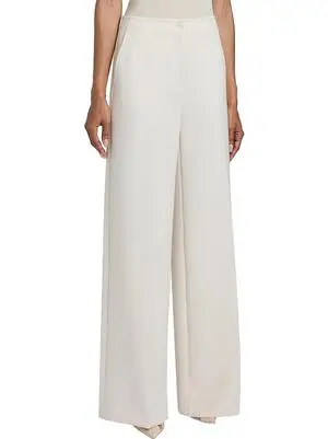 Santorelli Lily Soft Stretch Crepe Wide Leg Pant - Sandstone