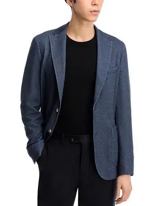 BOSS Hanry Melange Jersey Slim Fit Sport Coat Dark Blue