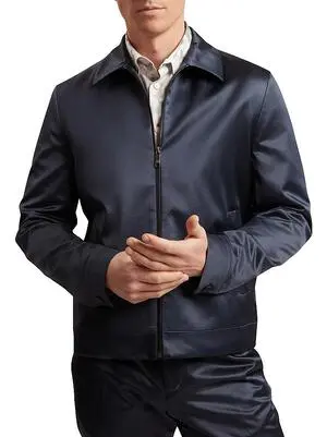 Ted Baker London High Shine Harrington Jacket - Navy