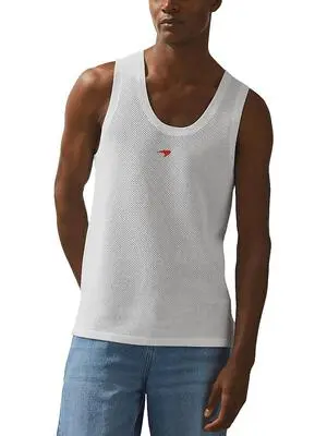REISS Rush Mesh Speedmark Tank - White