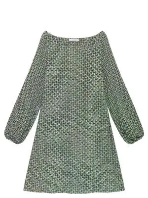 Malìparmi Geometric-print Mini Dress - Green