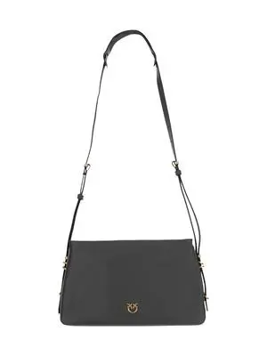 Pinko Love Birds Motif Shoulder Bag Black