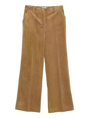 P.a.r.o.s.h Corduroy Straight Trousers Brown