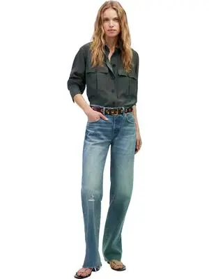 Madewell The Dean Easy Straight Jean - Monessen Wash