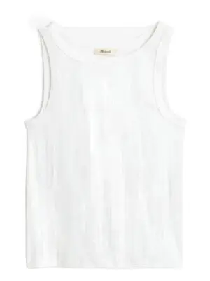 Madewell Regenerative Cotton High-Neck Tank White
