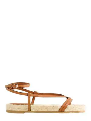 Madewell The Mira Espadrille Thong Sandal - Burnt Sienna
