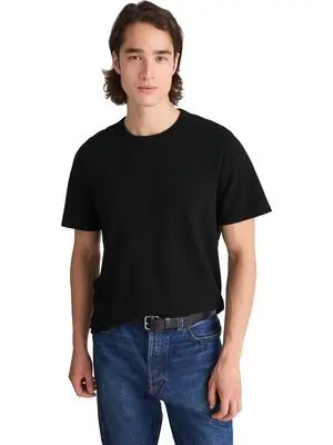 Madewell Heavyweight Slub Cotton Tee - Jet Black