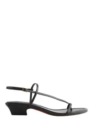 Madewell The Maycie Asymmetric T-strap Sandal - True Black