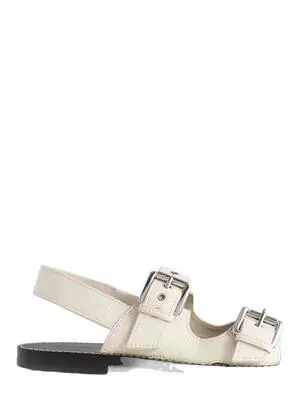 Madewell The Maude Double Strap Slingback Sandals - Ivory