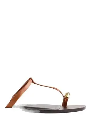 Madewell The Dessa Toe Ring Sandal - Burnt Sienna