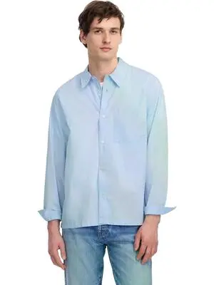 Madewell Straight-Hem Cotton Button-Up Shirt Whisper Blue