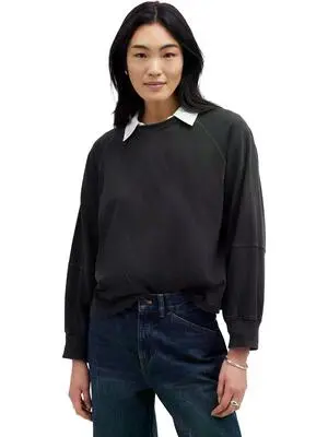 Madewell Relaxed Long-sleeve Raglan Tee - Black Coal