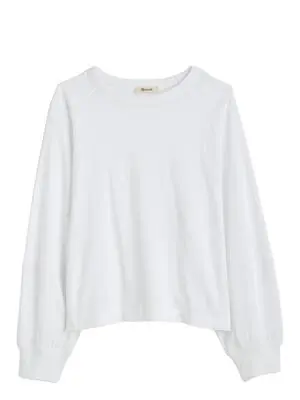 Madewell Relaxed Long-sleeve Raglan Tee - White