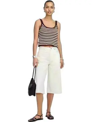 Madewell Denim Culottes - Pure White