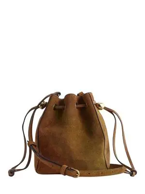 Madewell The Mini Drawstring Crossbody Bag - Dried Acorn