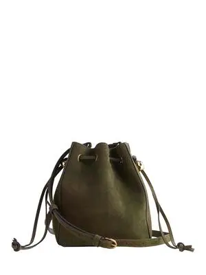 Madewell The Mini Drawstring Crossbody Bag - Shaded Olive