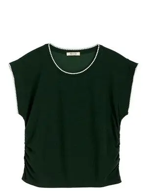 Madewell Side-cinch Muscle Tee - Summit Green